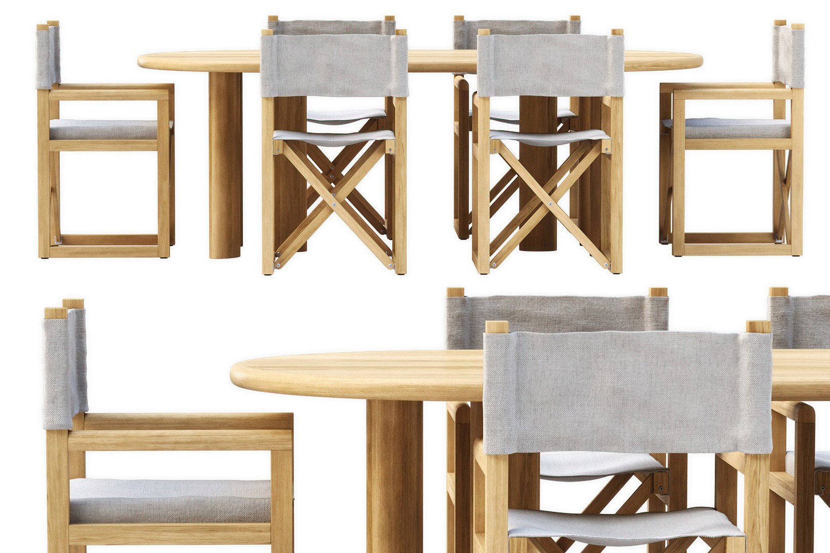 3D Outdoor Garden Furniture Set V14 By Bpoint - TurboSquid 2083838