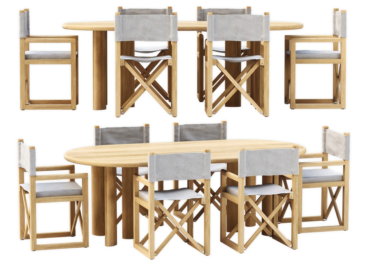 3D Outdoor Garden Furniture Set V14 By Bpoint - TurboSquid 2083838