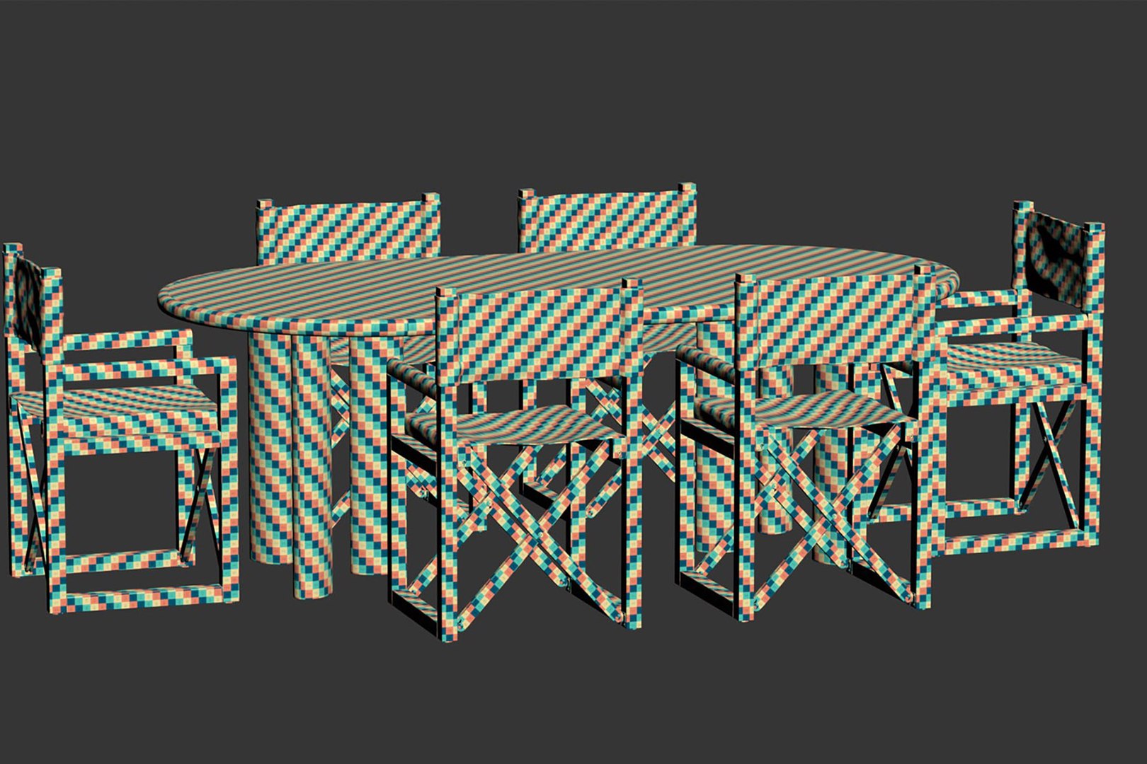 3D Outdoor Garden Furniture Set V14 By Bpoint - TurboSquid 2083838