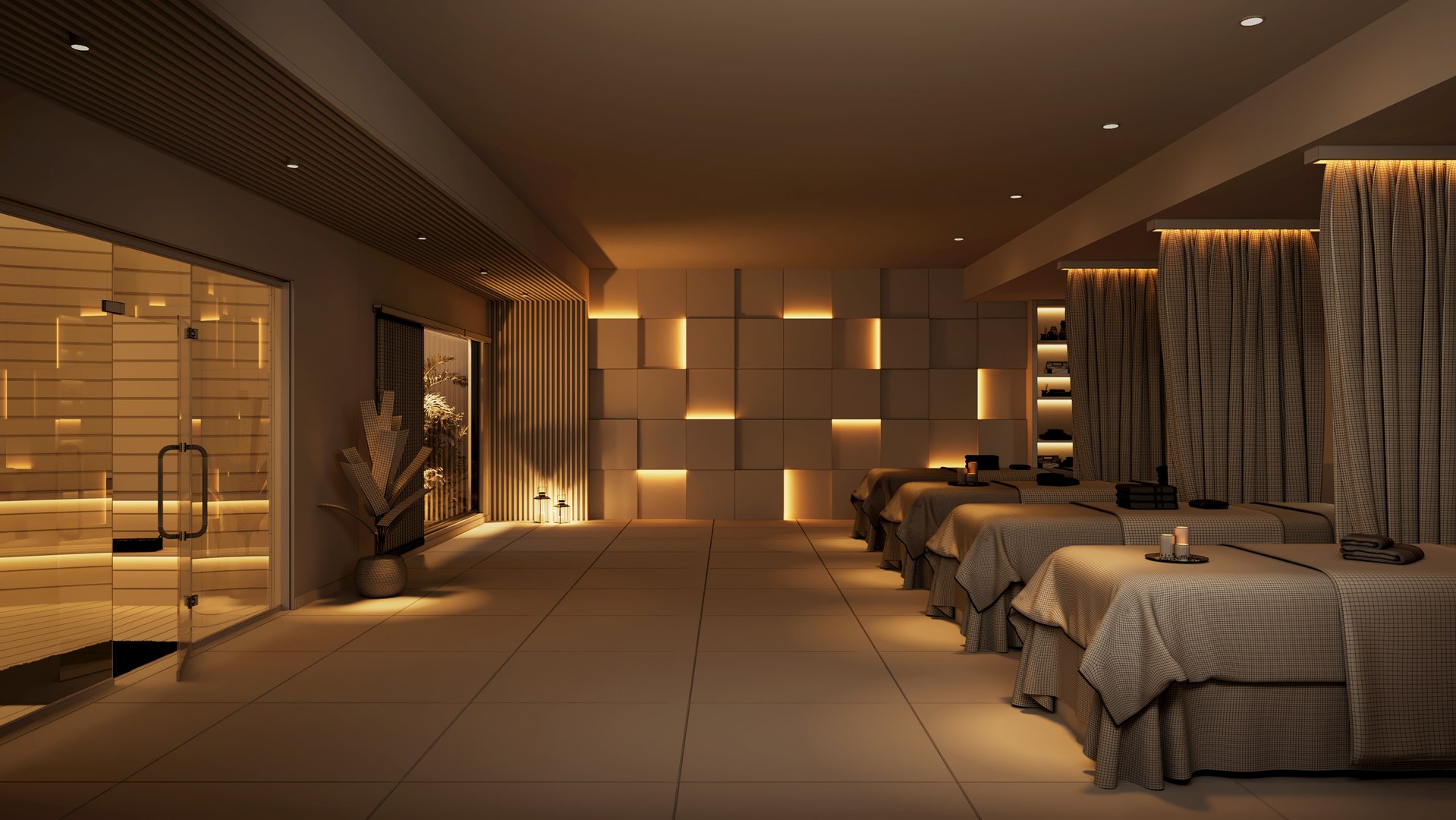 3D Collection Set Of Sauna And Spa Massage Parlors - TurboSquid 2272430
