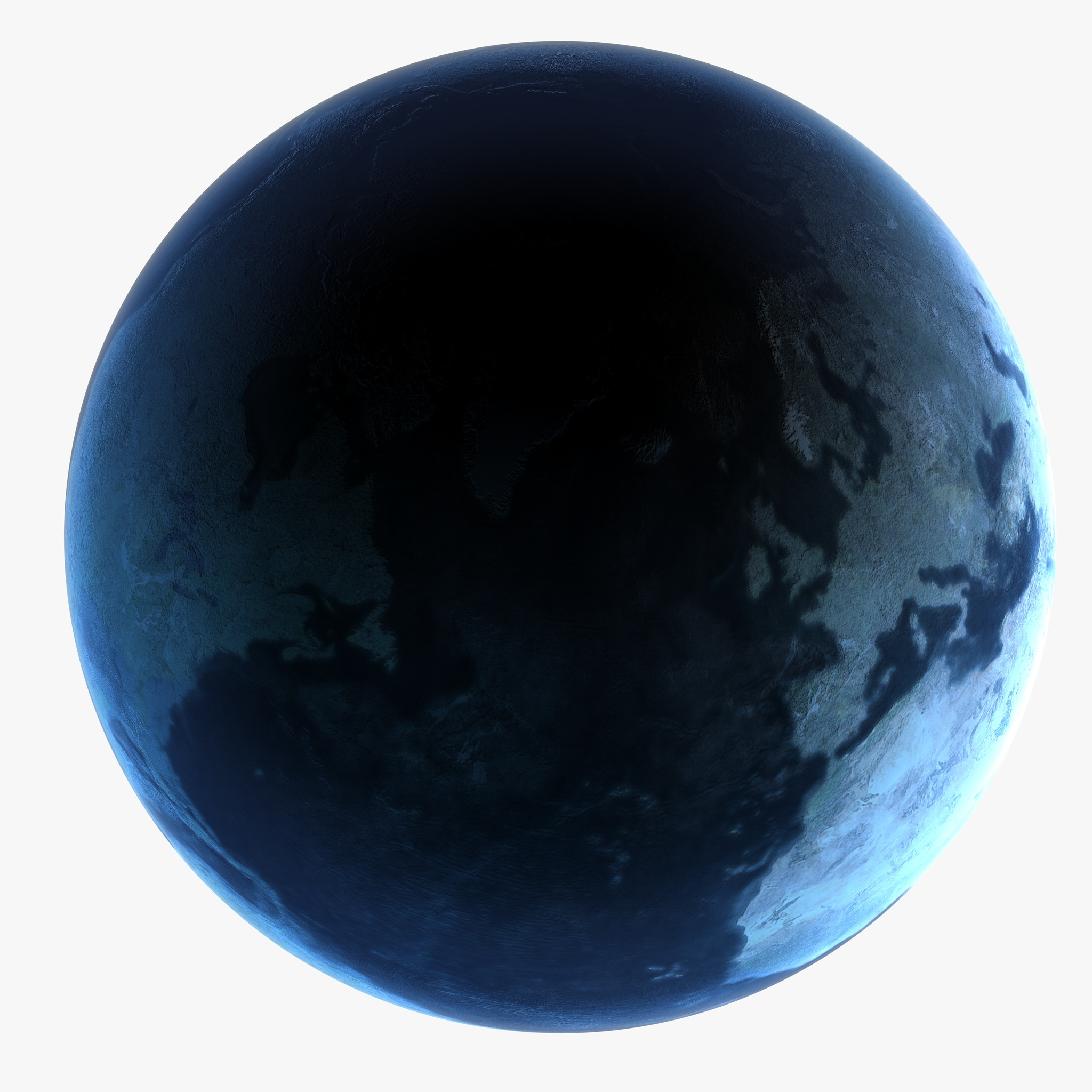 frozen planet earth c4d