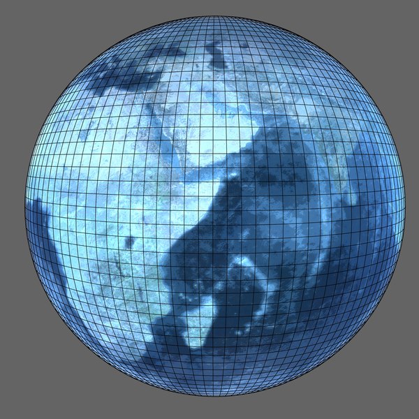 frozen planet earth c4d