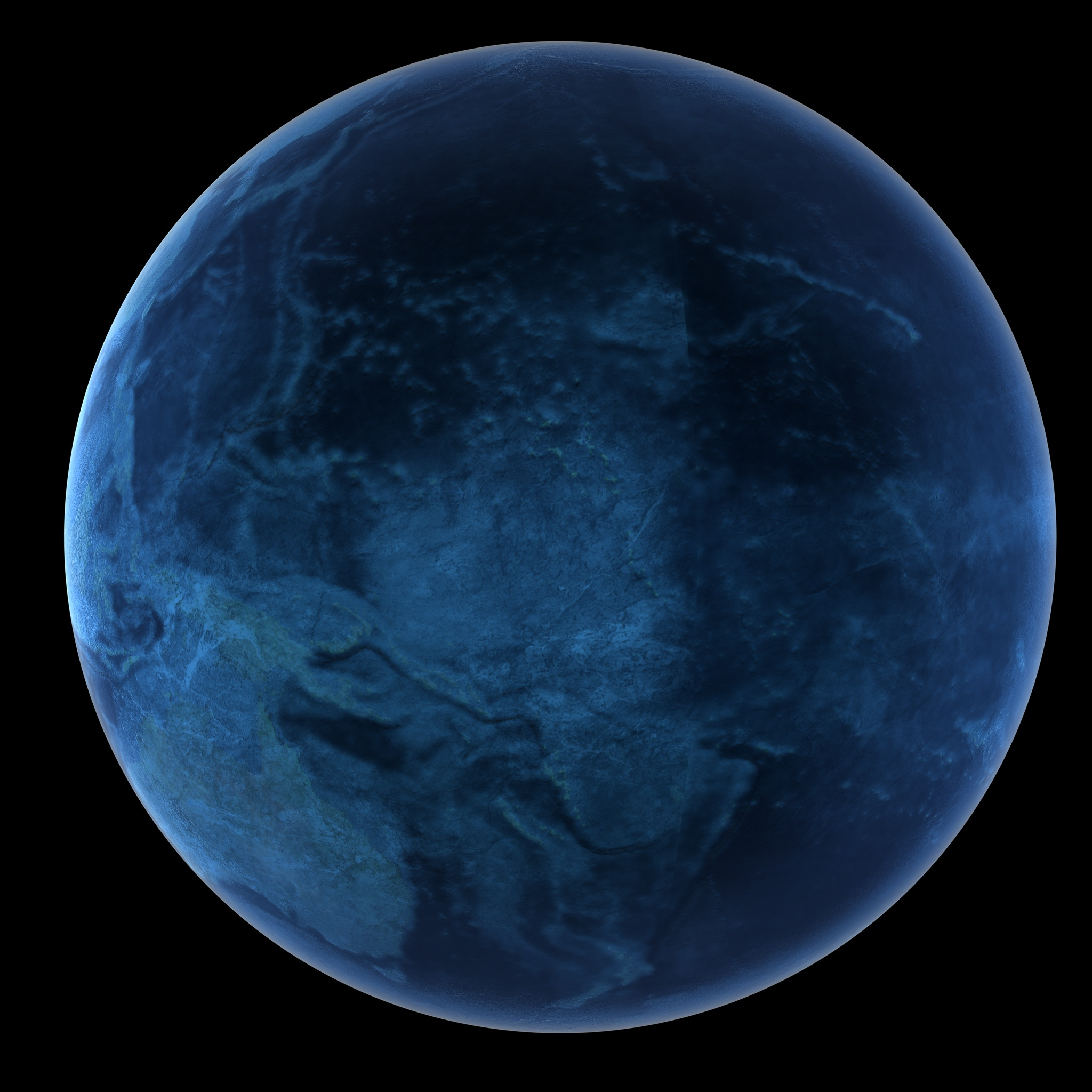 frozen planet earth c4d