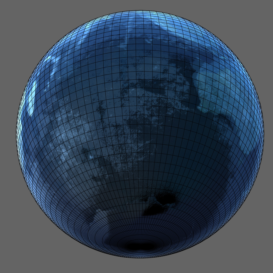 frozen planet earth c4d