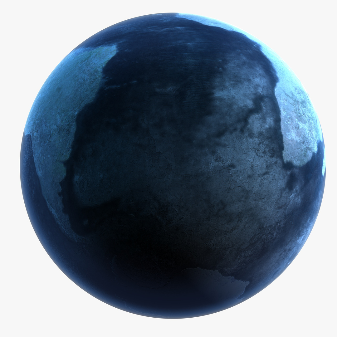 frozen planet earth c4d