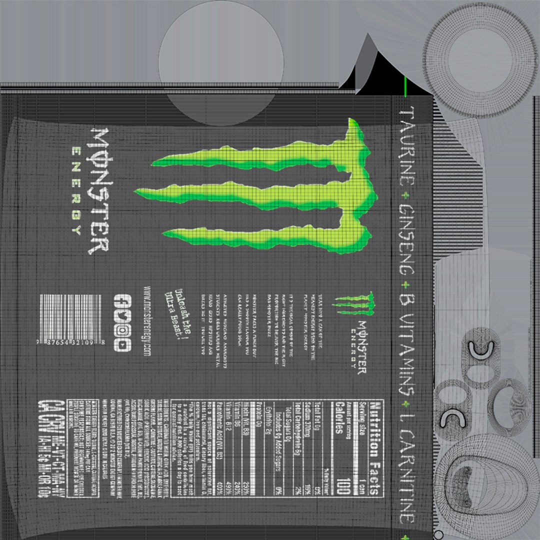 Monster Energy Scene Model - TurboSquid 2337643