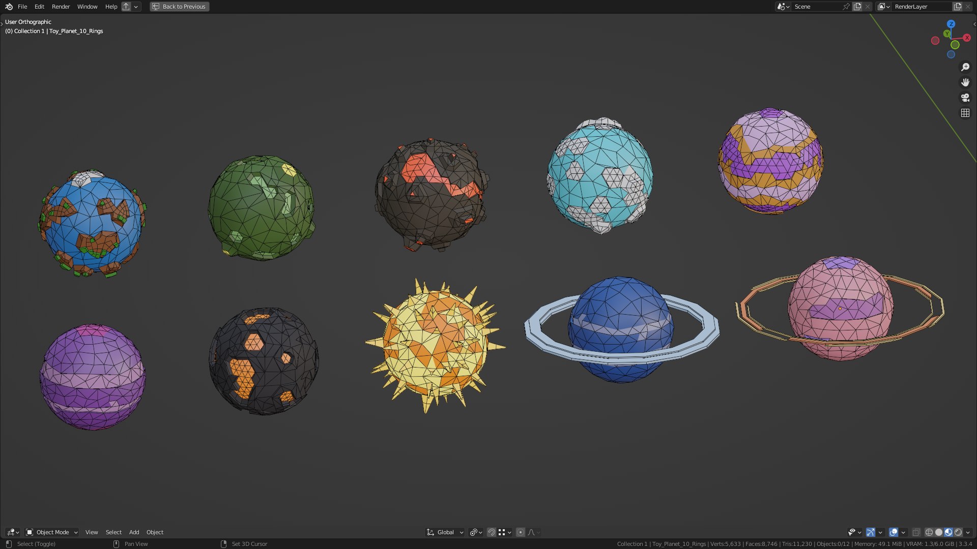 Free Toy Planets Free 3D Model - TurboSquid 2475601