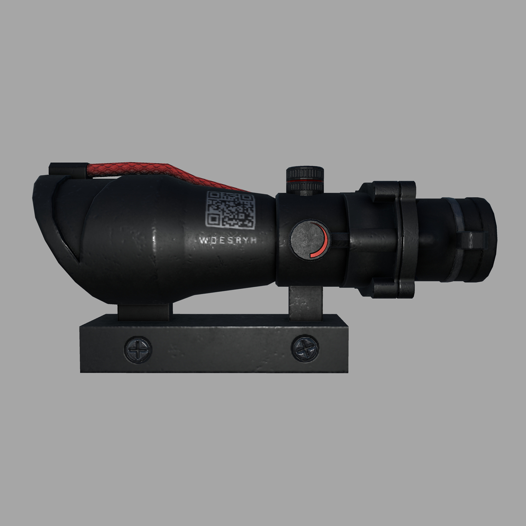 3D 4x Scope Model - TurboSquid 1354184