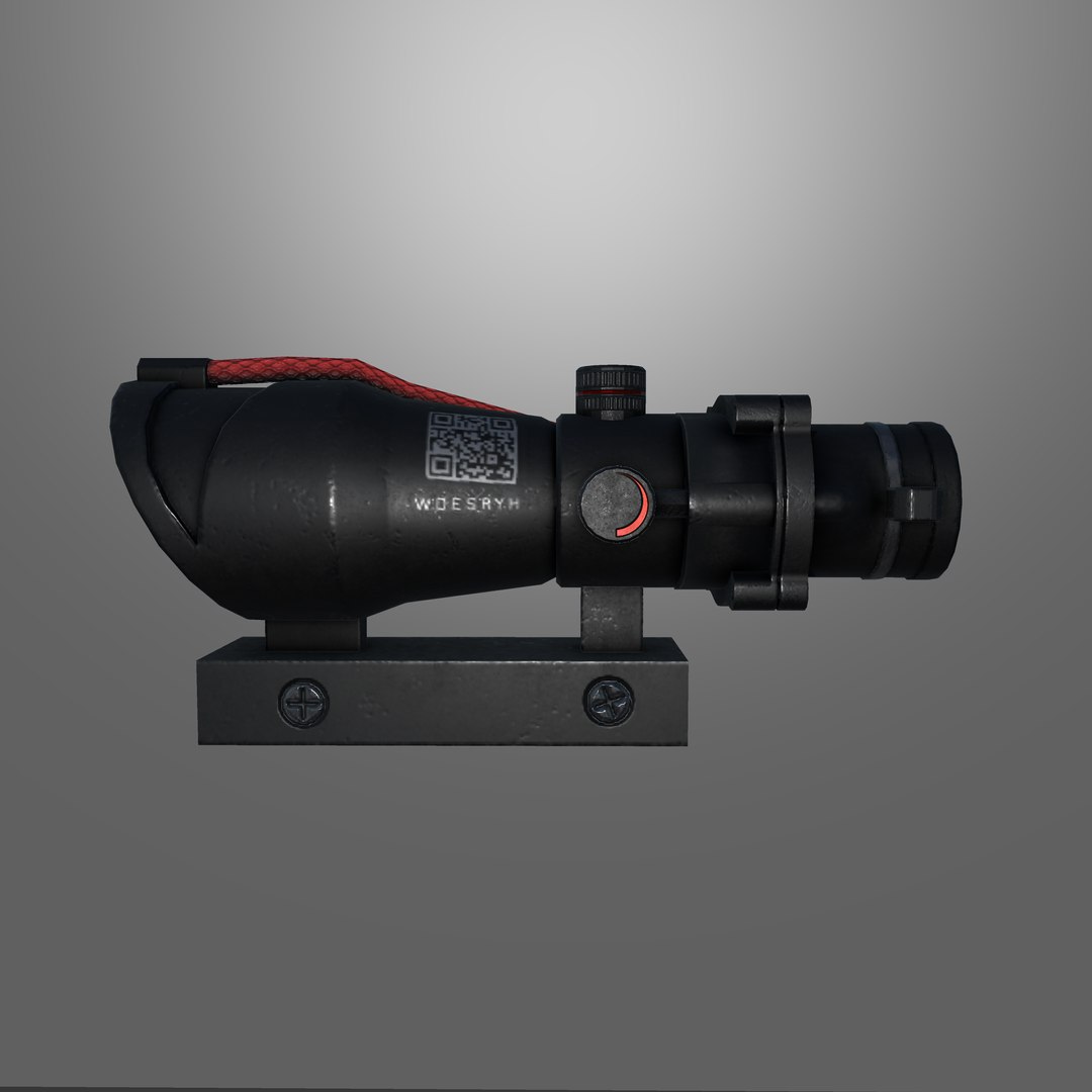 3D 4x Scope Model - TurboSquid 1354184