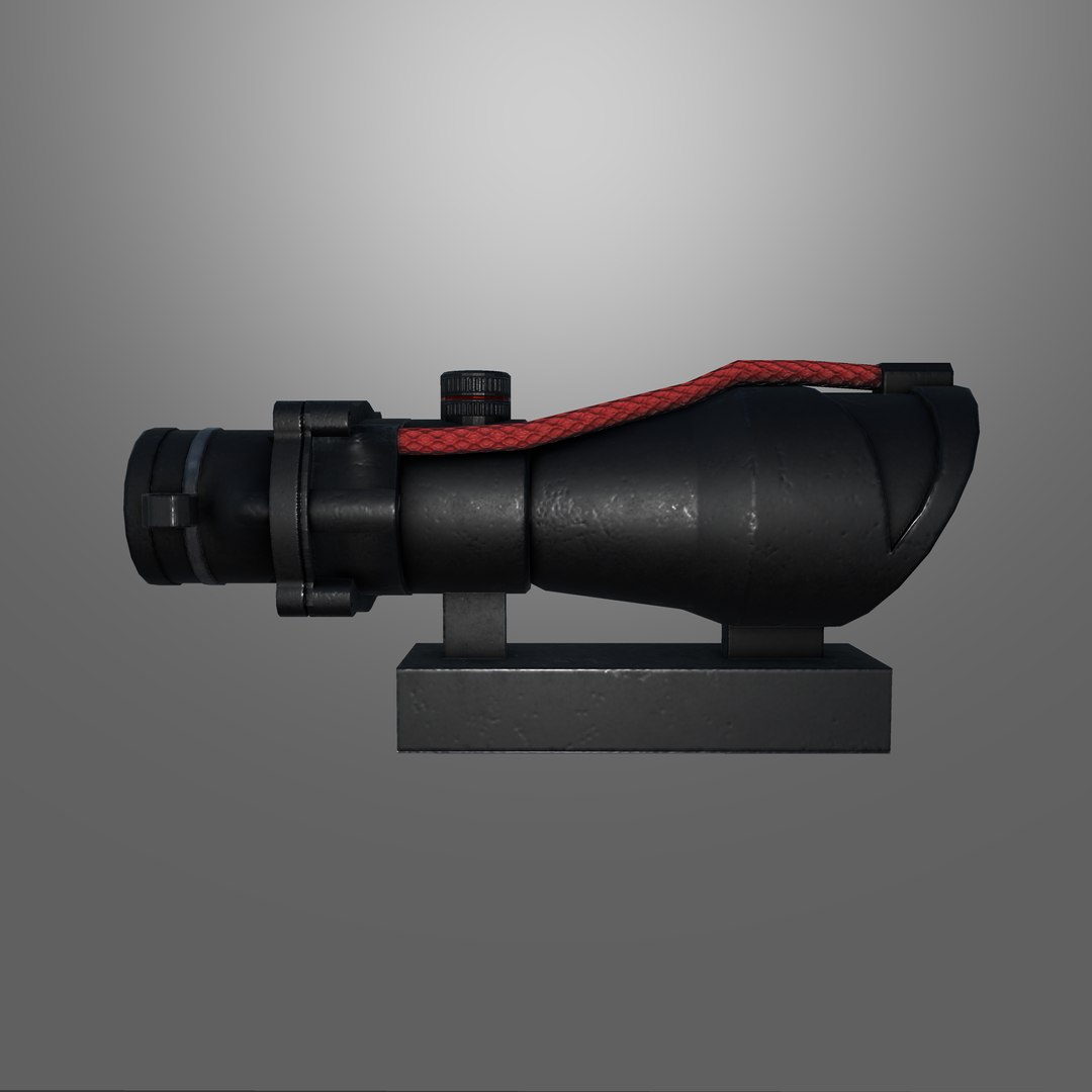 3D 4x Scope Model - TurboSquid 1354184