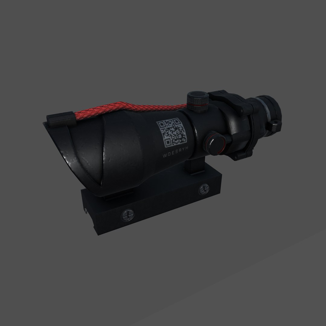 3D 4x Scope Model - TurboSquid 1354184