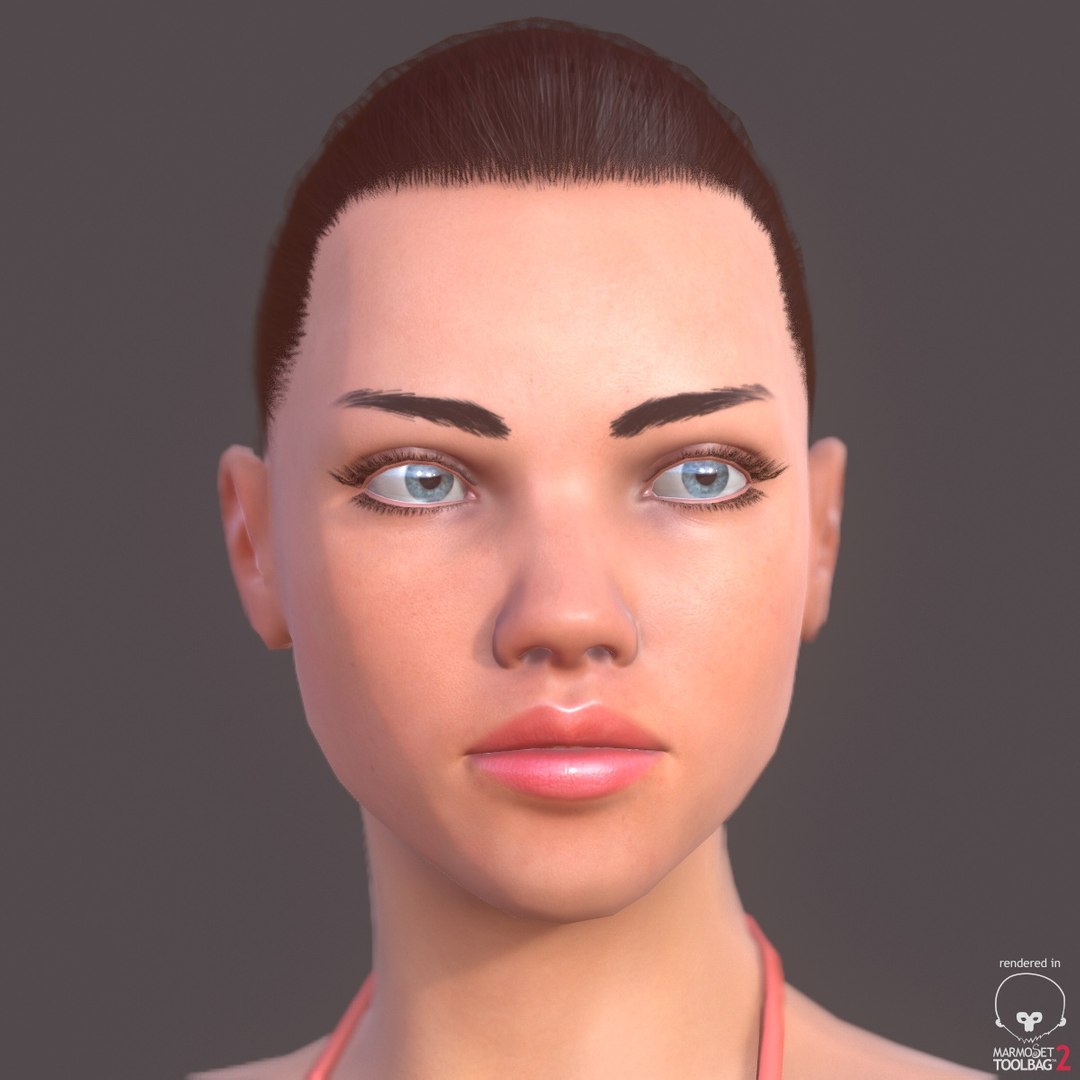3d Model Woman Unity Udk