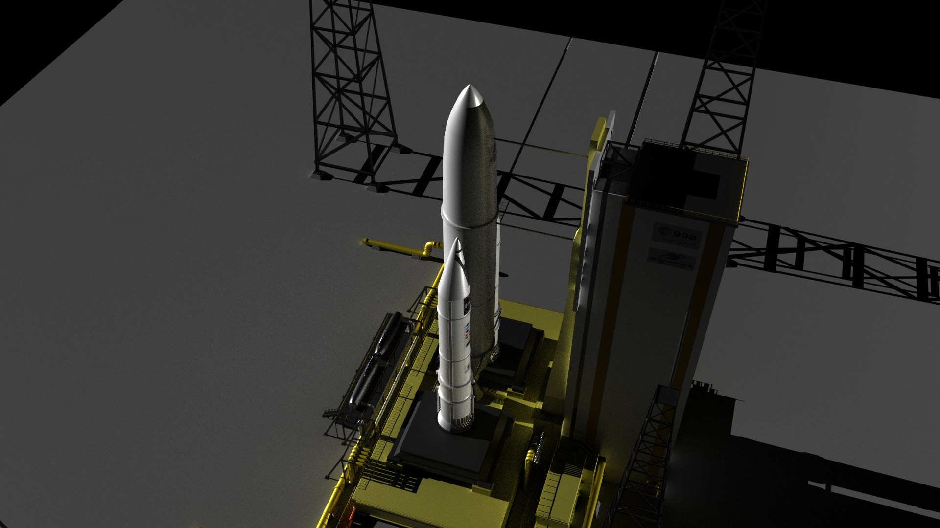 3D Model Ariane 5 Launch Pad - TurboSquid 1986696