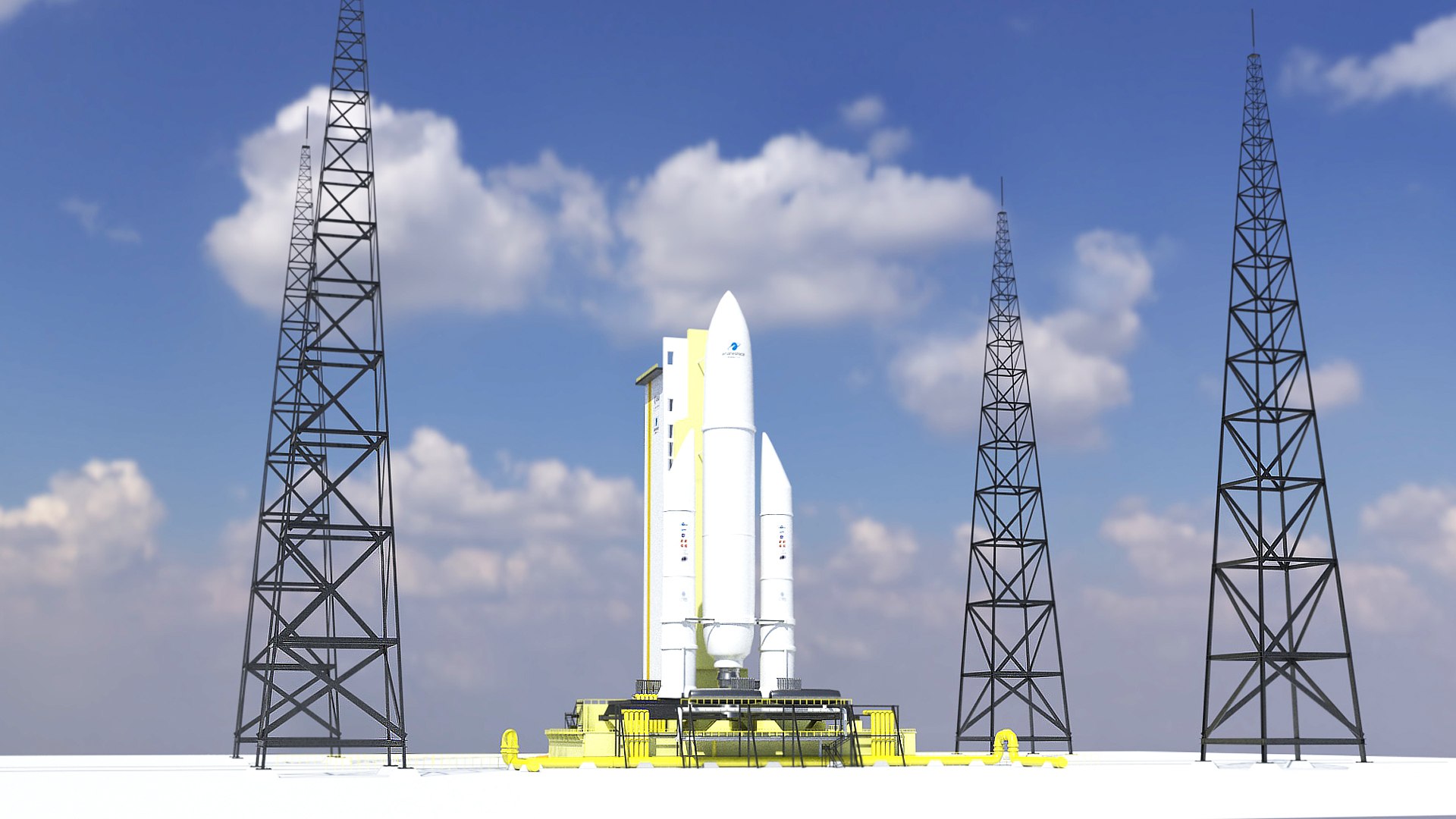 3D Model Ariane 5 Launch Pad - TurboSquid 1986696
