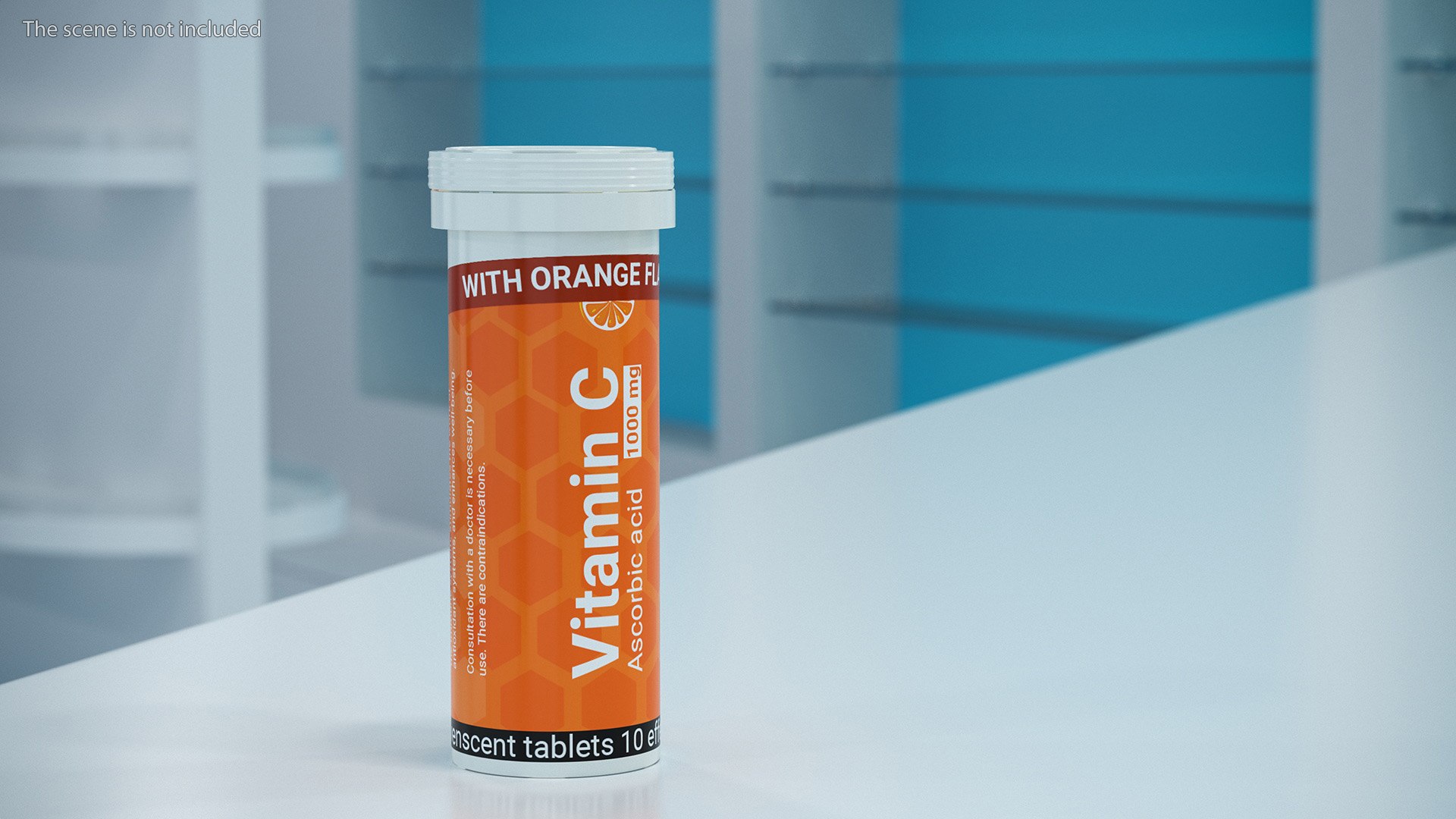 Tube Vitamin C Packaging 10 Tabs 3D - TurboSquid 2211497