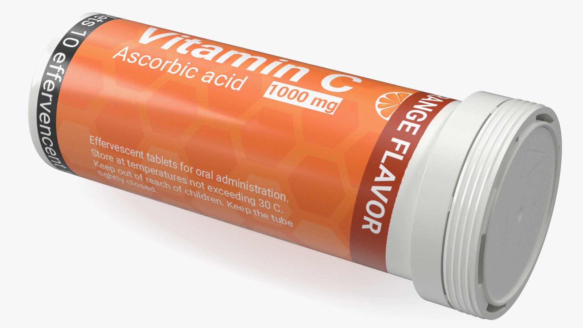 Tube Vitamin C Packaging 10 Tabs 3D - TurboSquid 2211497