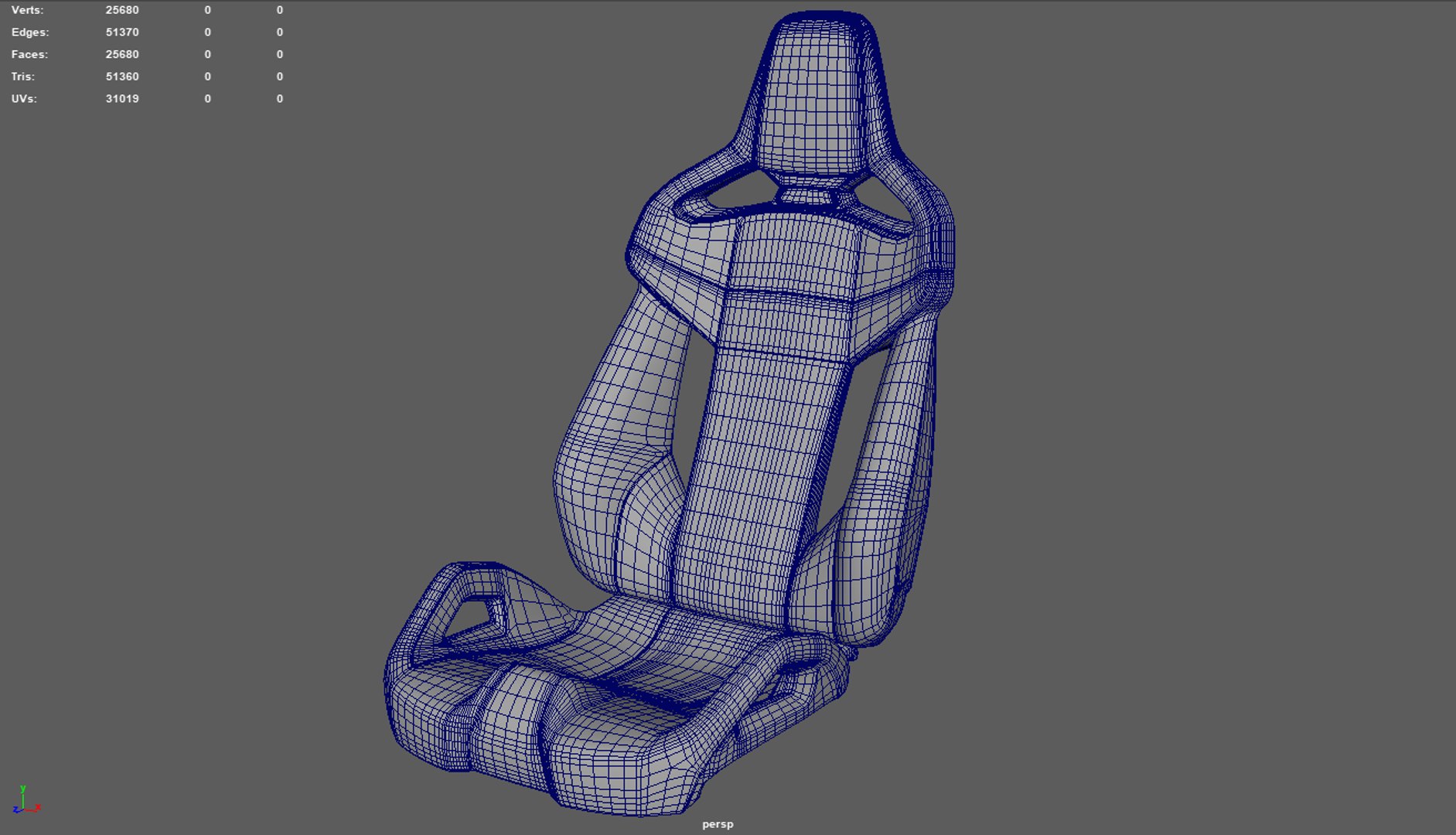 3D Car Seat 012 Model - TurboSquid 1962722