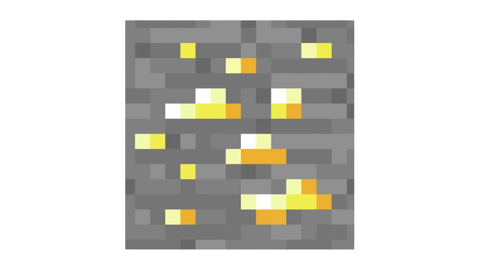 Minecraft Gold 3D Model - TurboSquid 2390611