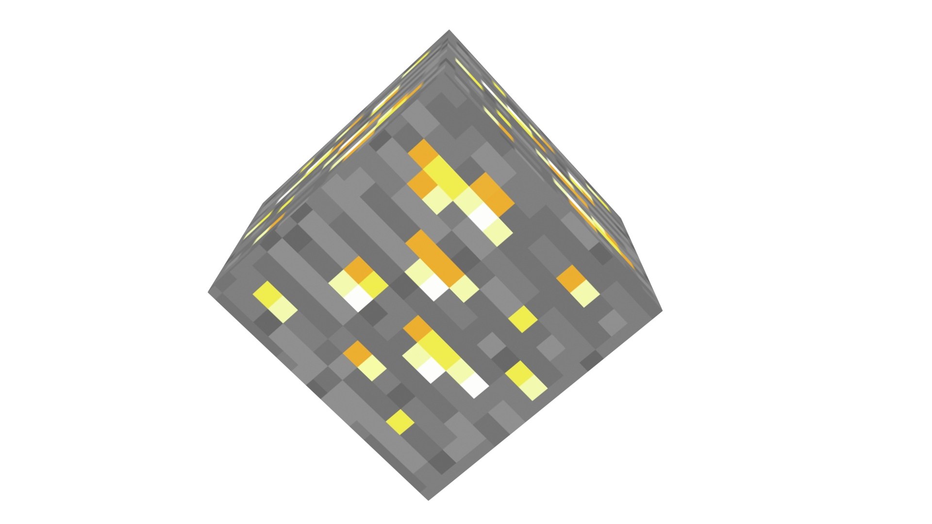 Minecraft Gold 3D Model - TurboSquid 2390611