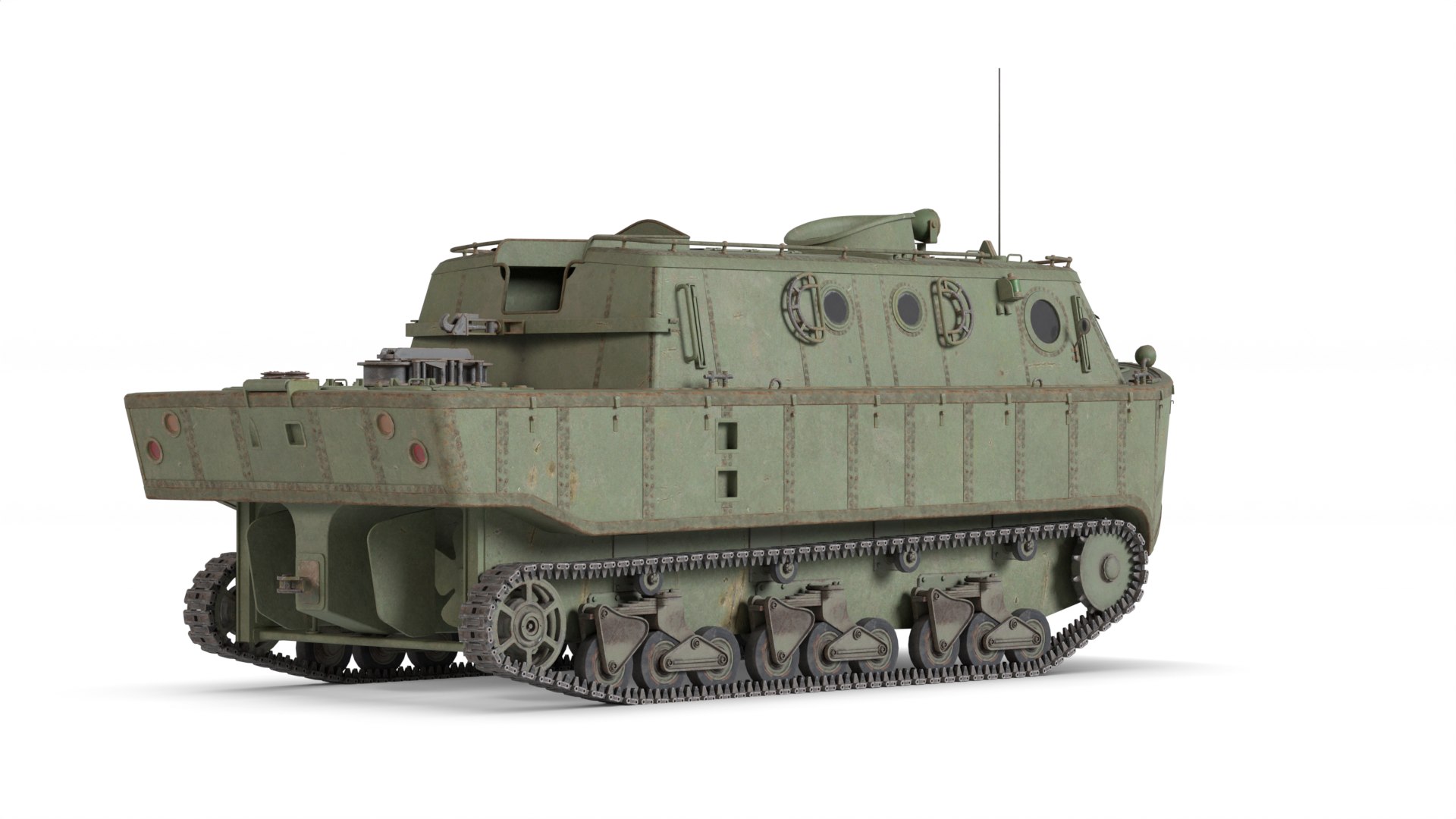 3D Amphibious Tracked Vehicle Model - TurboSquid 2387225