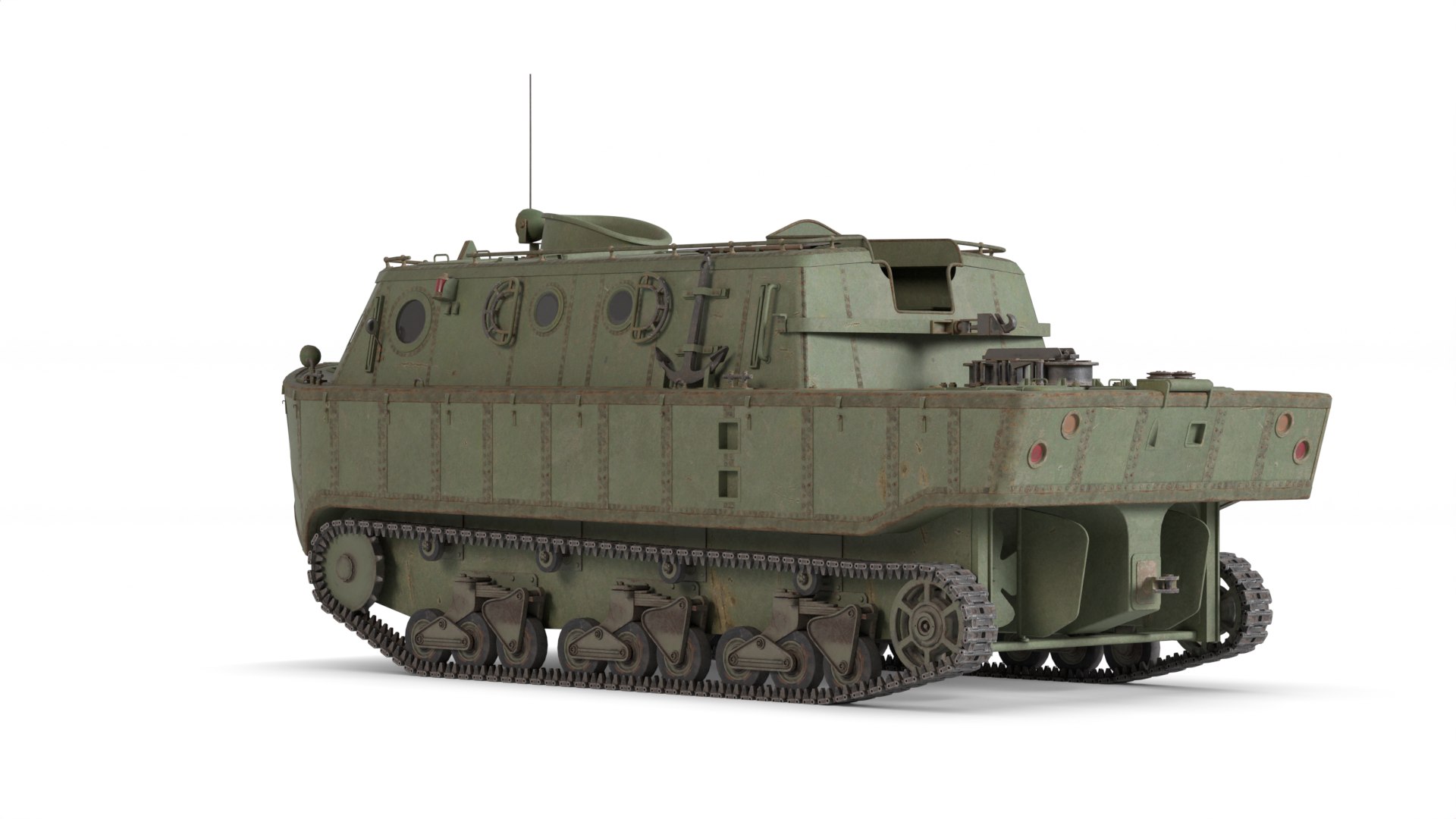 3D Amphibious Tracked Vehicle Model - TurboSquid 2387225
