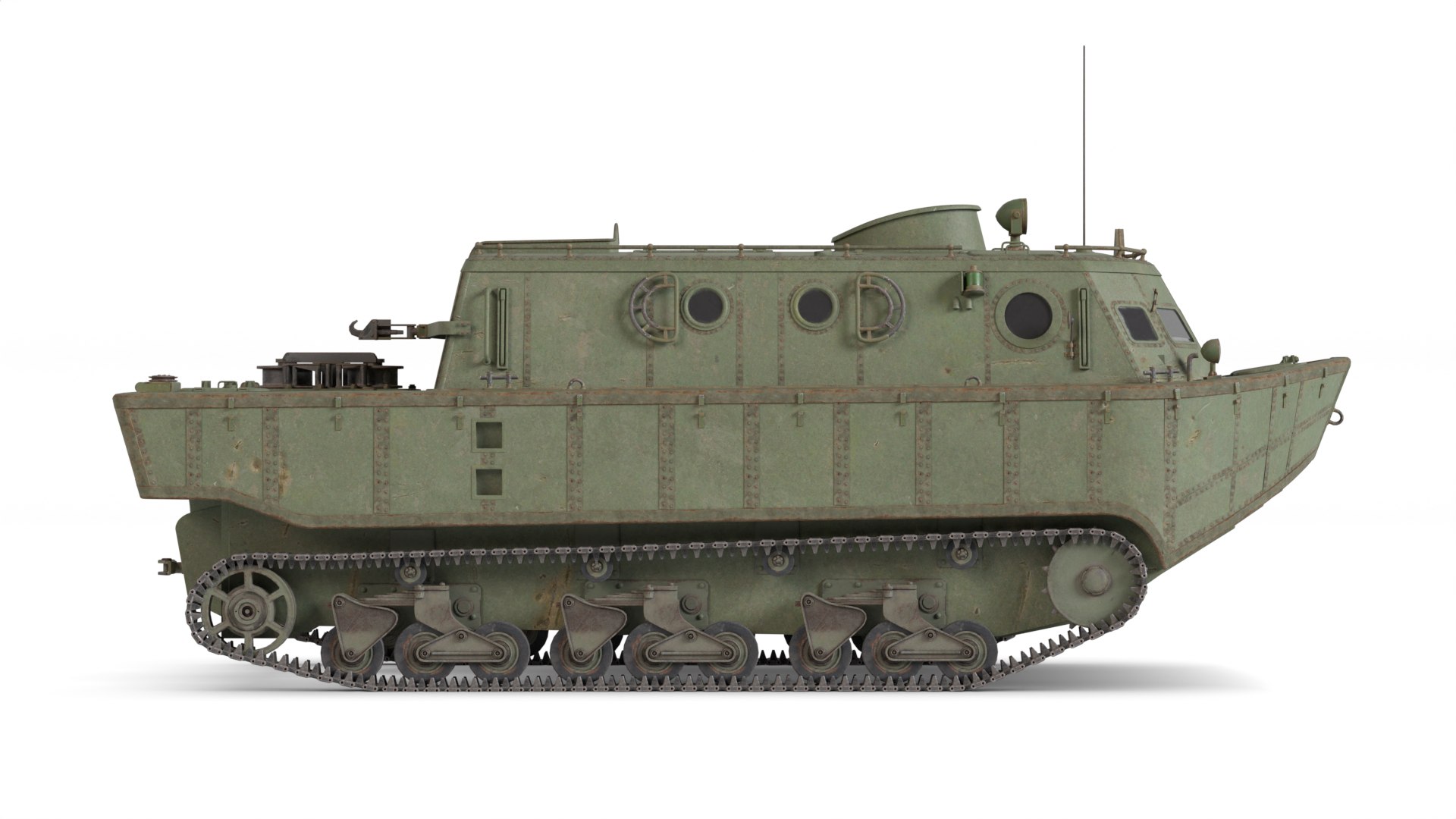 3D Amphibious Tracked Vehicle Model - TurboSquid 2387225