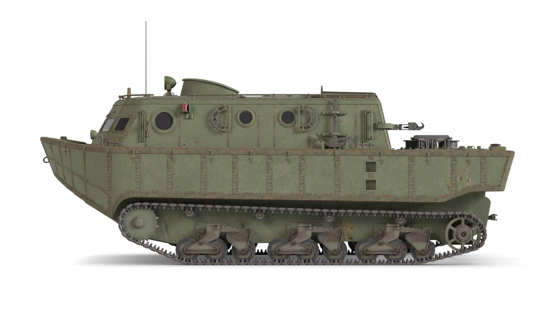 3D Amphibious Tracked Vehicle Model - TurboSquid 2387225