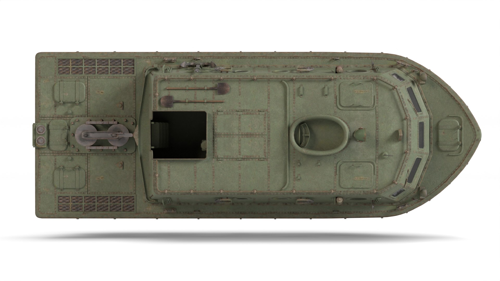 3D Amphibious Tracked Vehicle Model - TurboSquid 2387225