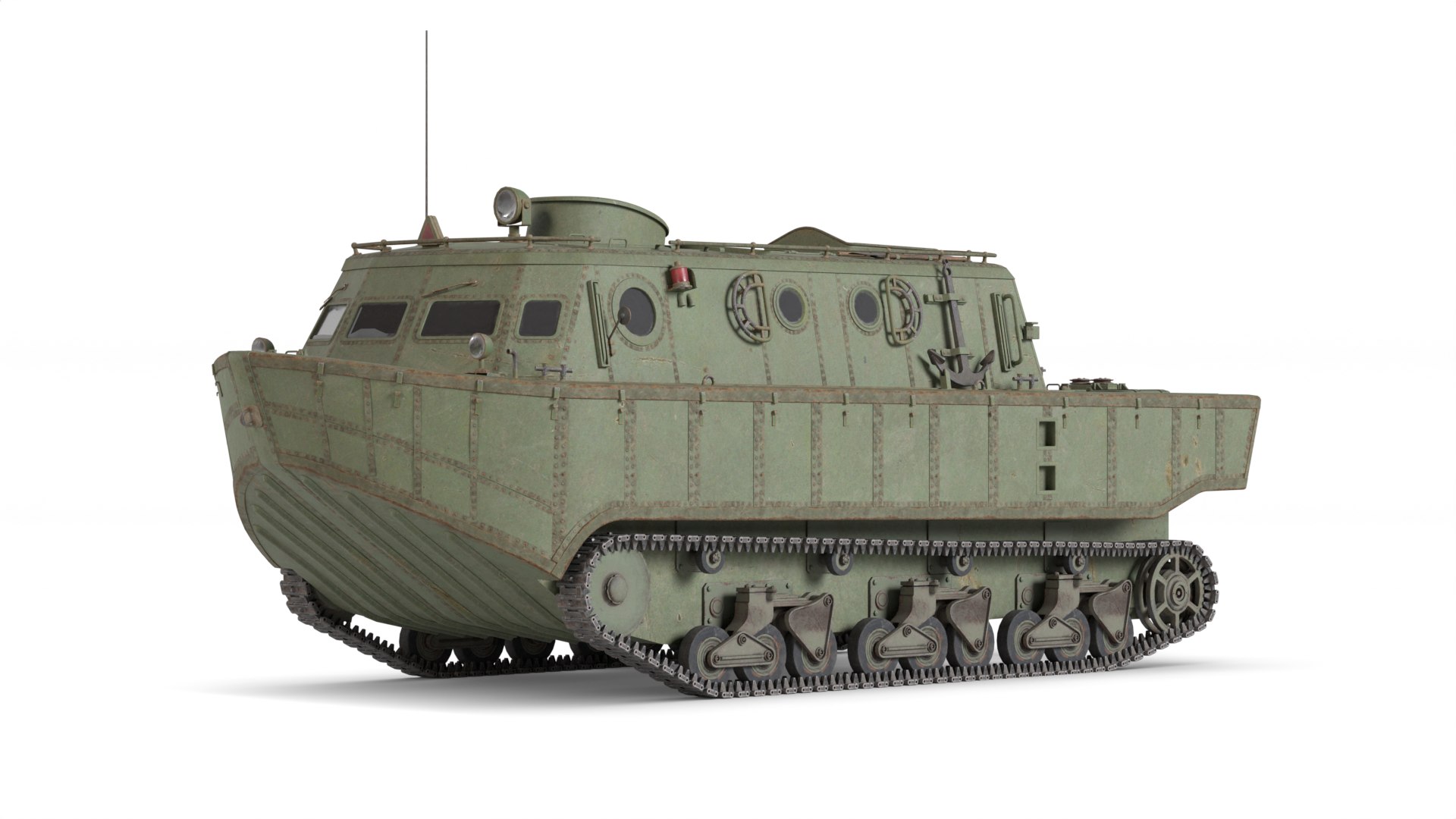 3D Amphibious Tracked Vehicle Model - TurboSquid 2387225
