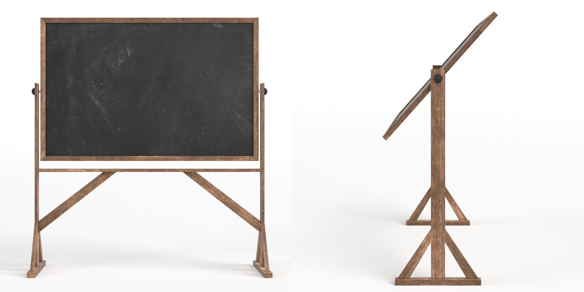 3D Reversible Freestanding Chalkboard - TurboSquid 1232356