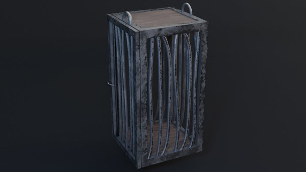 modelo 3d Juego de jaula medieval listo Low Poly PBR modelo 3d ...