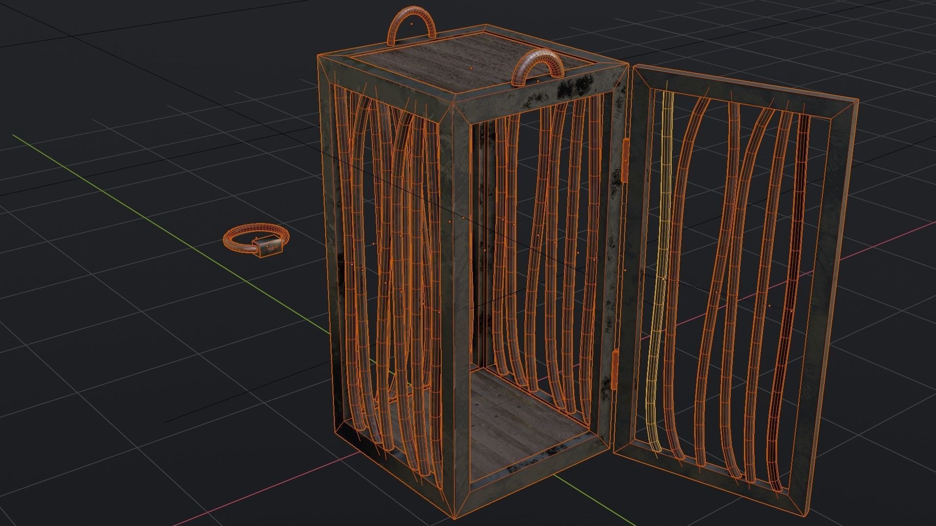 Medieval Cage Game Ready Low Poly PBR 3D Model 3D Model - TurboSquid ...