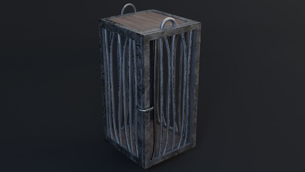 modelo 3d Juego de jaula medieval listo Low Poly PBR modelo 3d ...