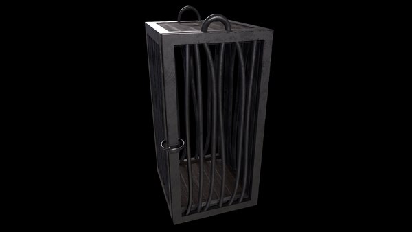 modelo 3d Juego de jaula medieval listo Low Poly PBR modelo 3d ...