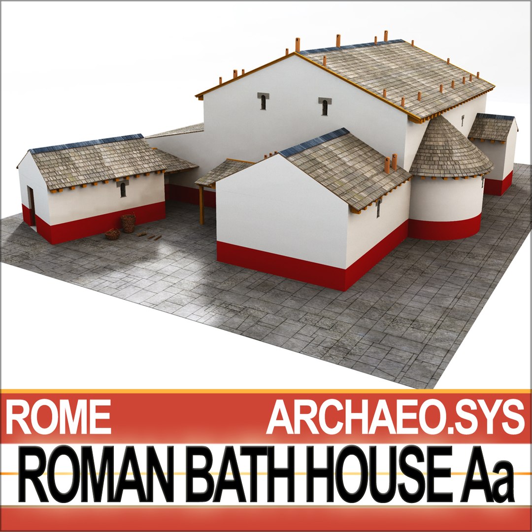 Ancient roman bath house 3D model - TurboSquid 1223267