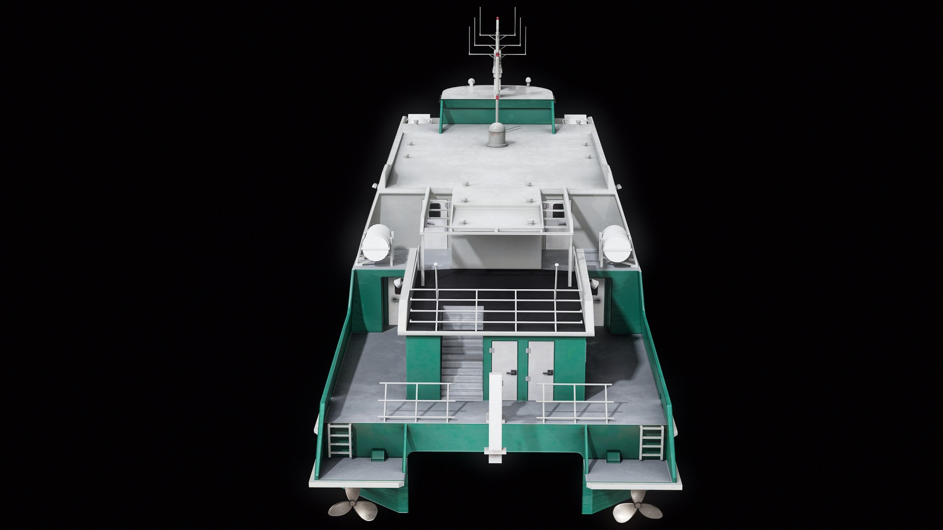 Ferry Vessel Hullo PBR 3D model - TurboSquid 2146450