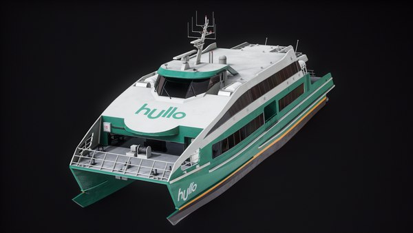 modelo 3d Barco de ferry Hullo PBR - TurboSquid 2146450