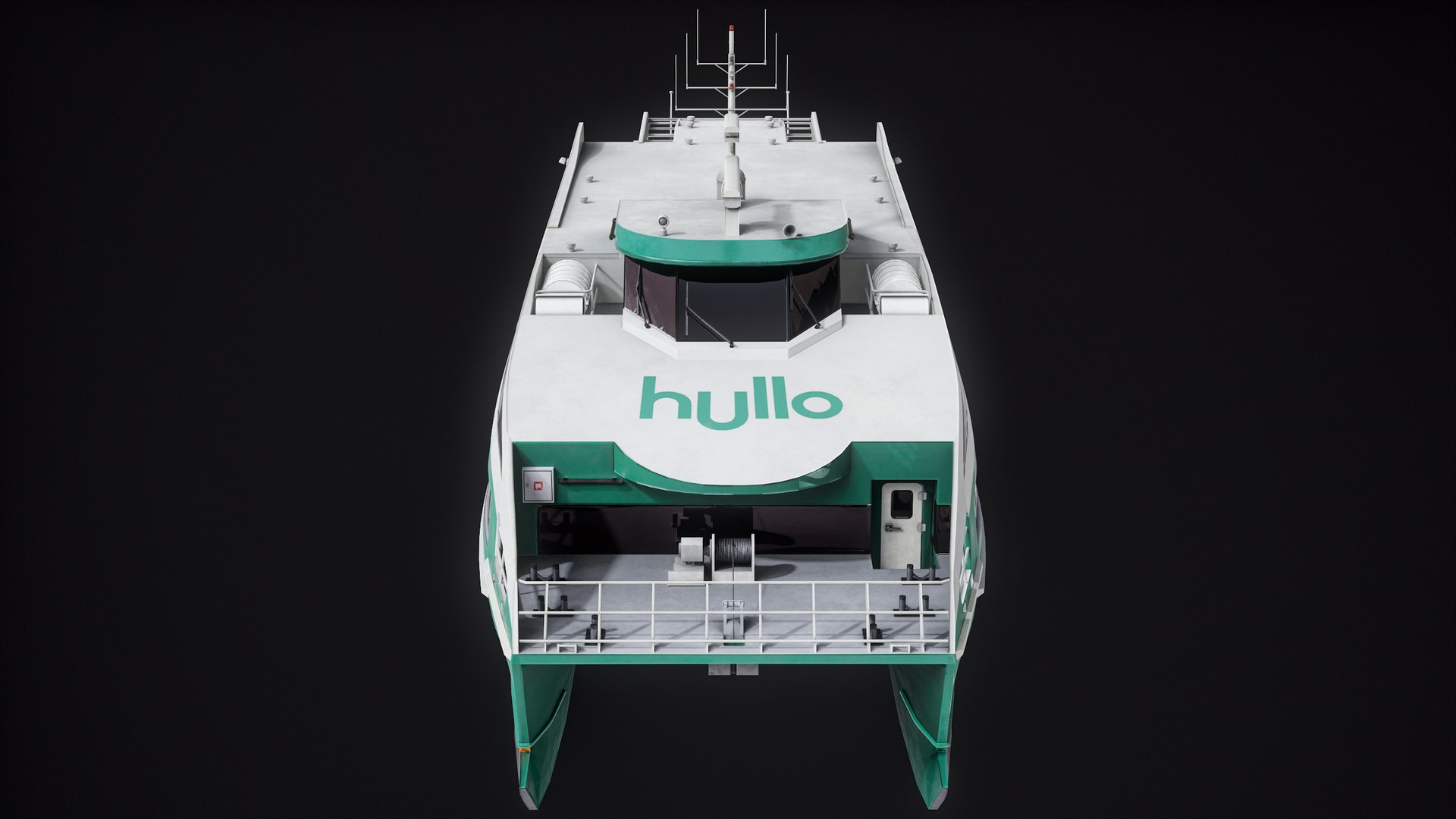 Ferry Vessel Hullo PBR 3D model - TurboSquid 2146450