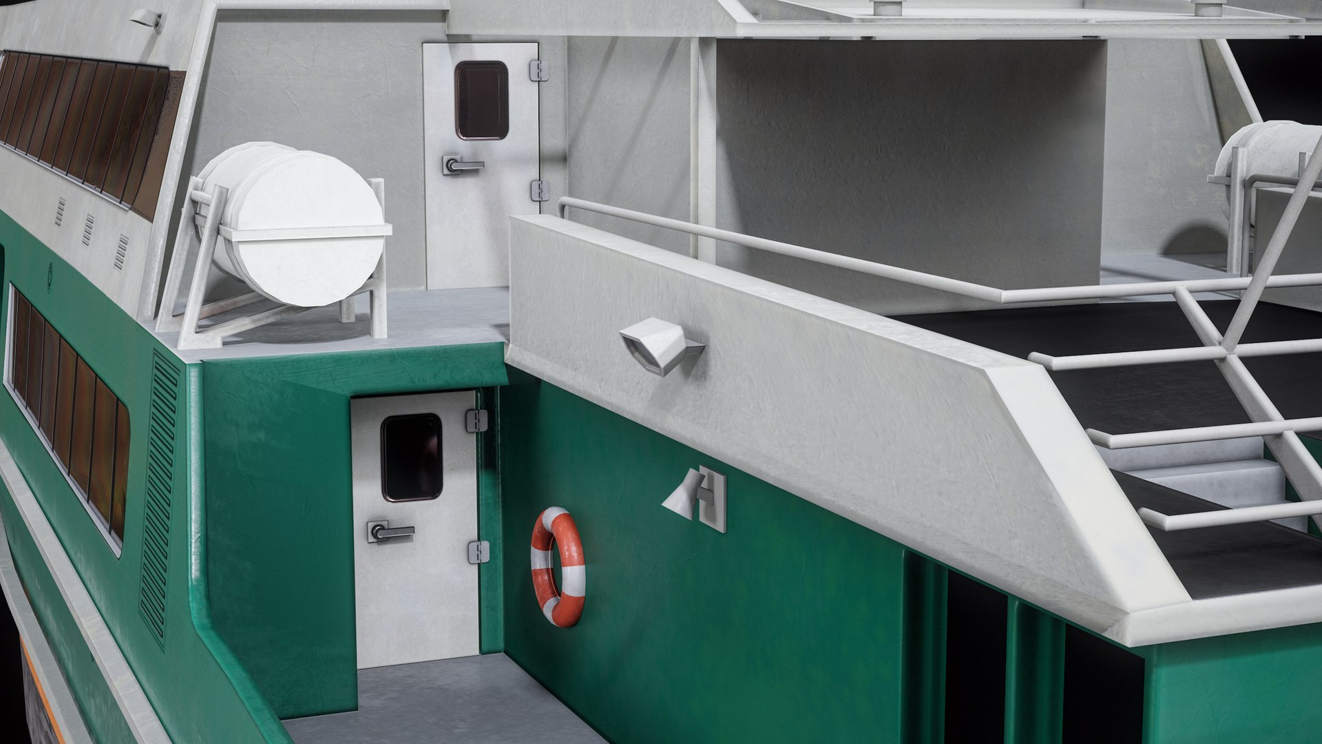 Ferry Vessel Hullo PBR 3D model - TurboSquid 2146450
