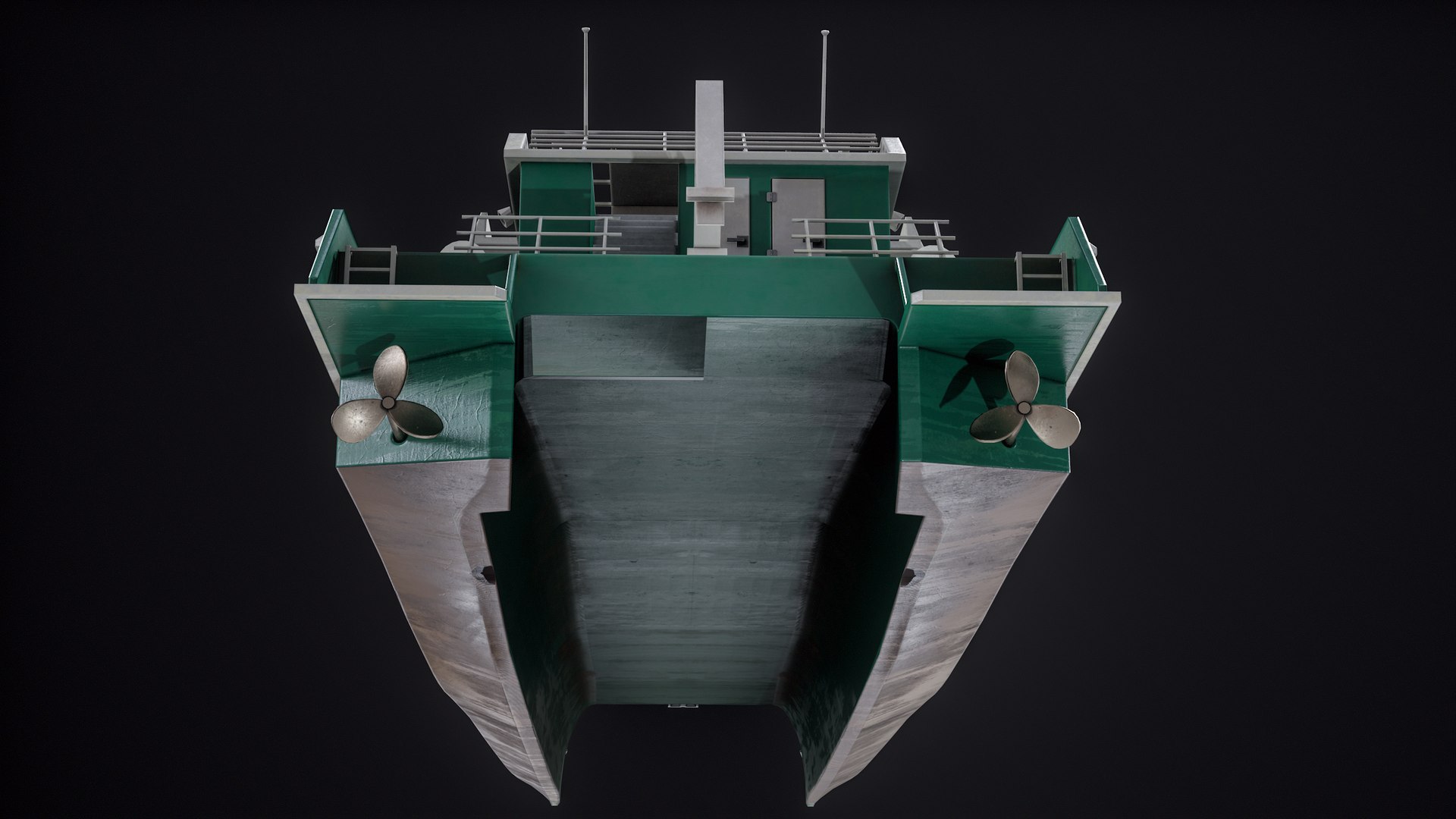 Ferry Vessel Hullo PBR 3D model - TurboSquid 2146450