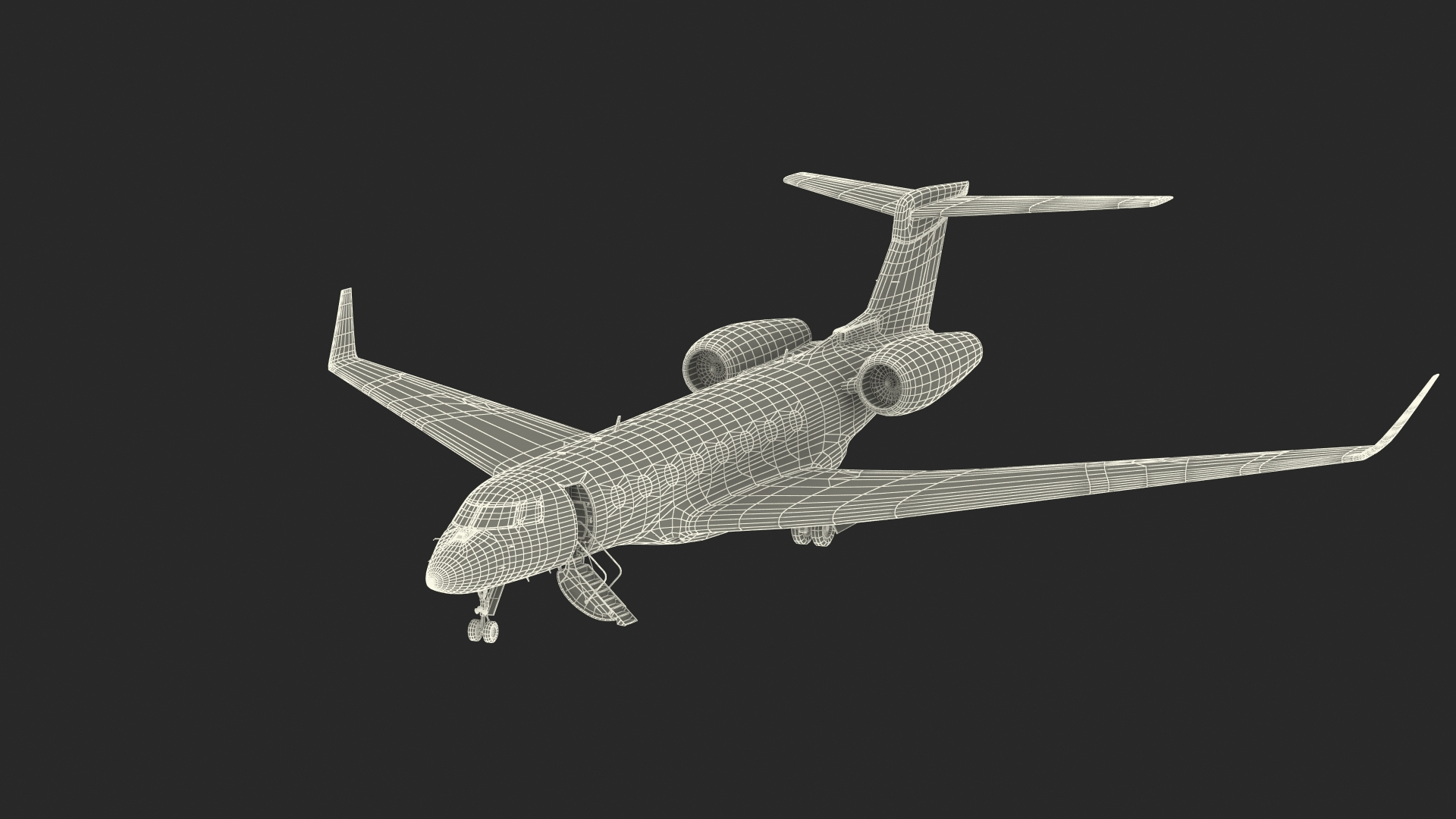 3D Large Private Jet Rigged For Modo Model - TurboSquid 2018550