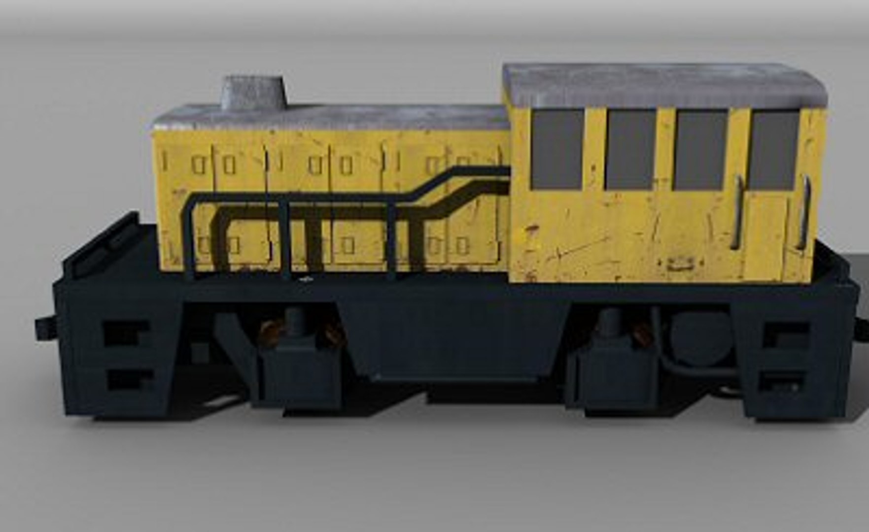 ge switcher locomotive 3d model
