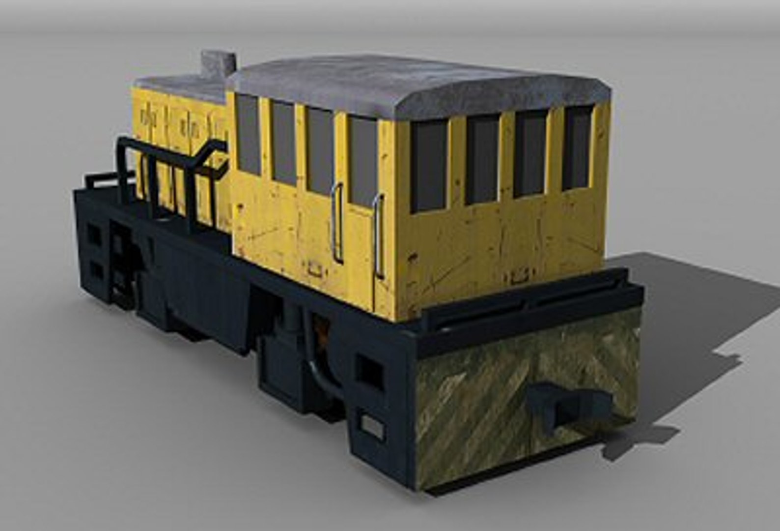 ge switcher locomotive 3d model