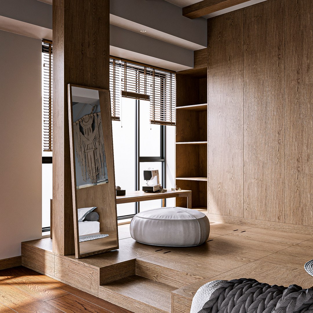 Apartment Studio Design 03 3D Model - TurboSquid 1956637