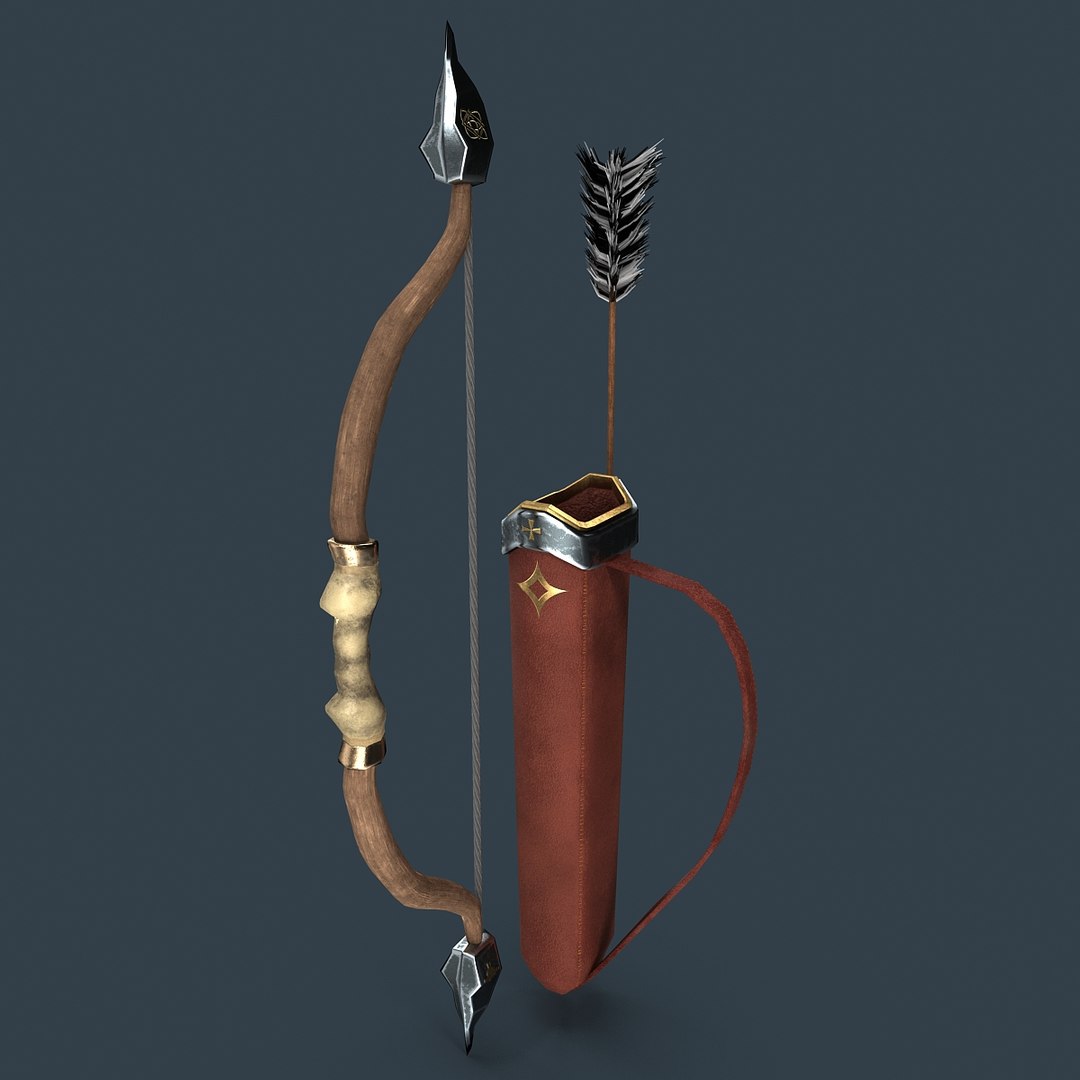 Dwarf Bow Arrows 3D - TurboSquid 1440893