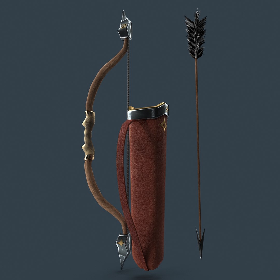 Dwarf Bow Arrows 3D - TurboSquid 1440893