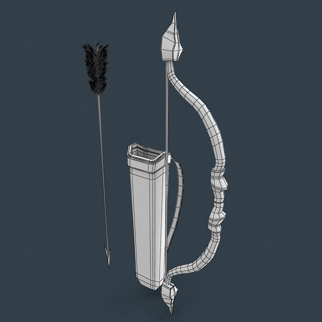 Dwarf Bow Arrows 3D - TurboSquid 1440893