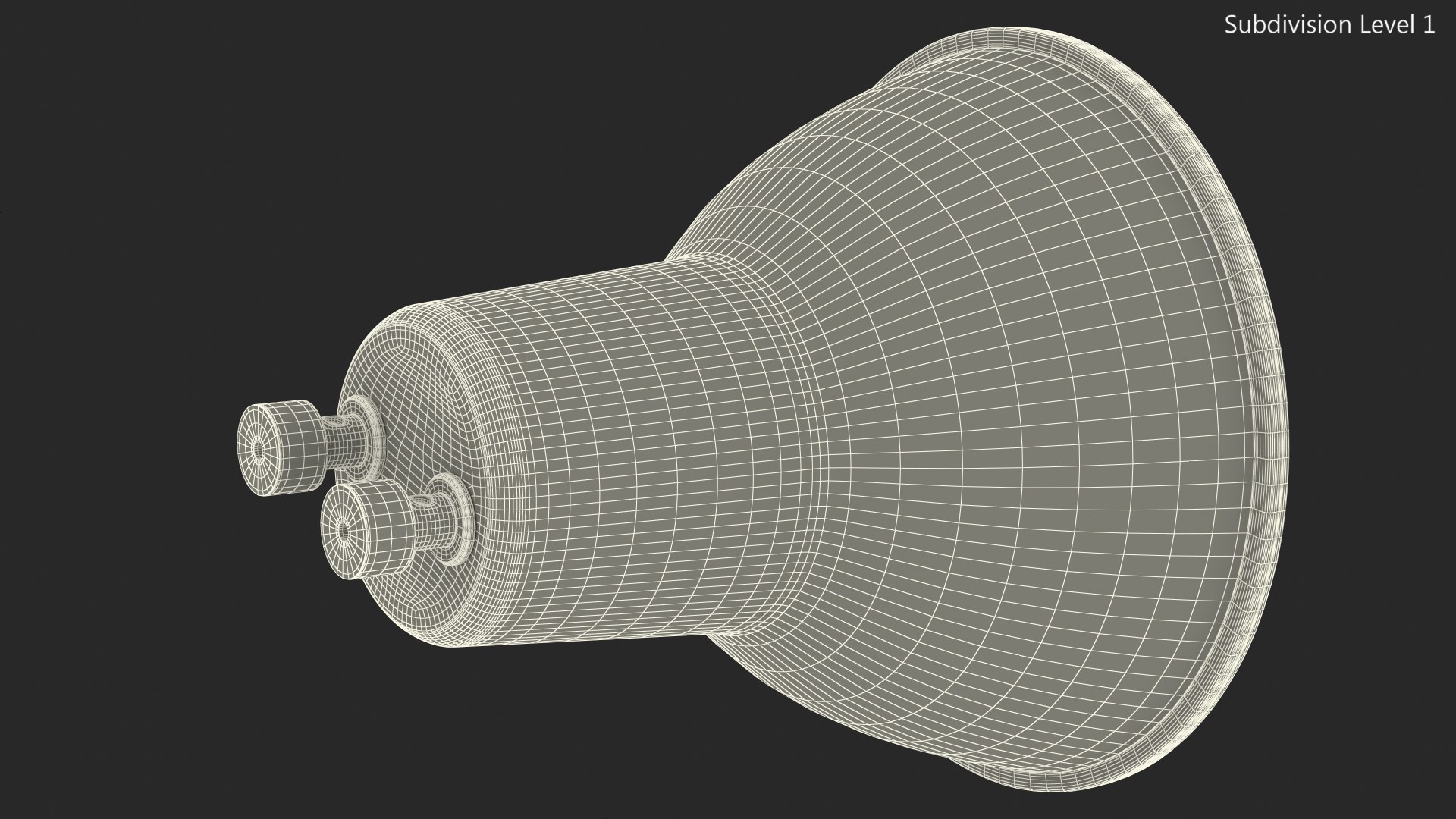 TIR Lens GU10 MR16 LED Bulb 3D model - TurboSquid 1867658