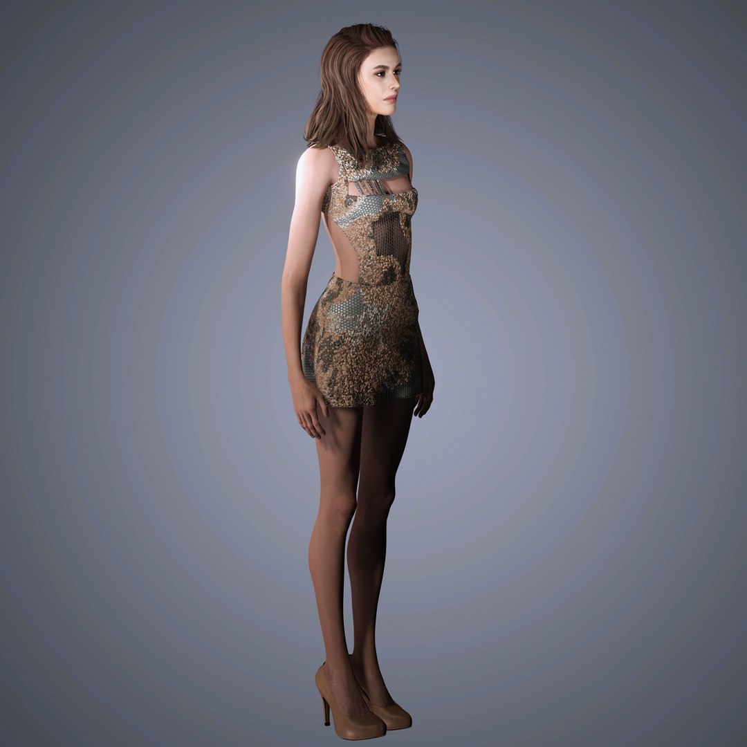 3D Model Kaia Gerber Character 3D Model Low Poly - TurboSquid 2319221
