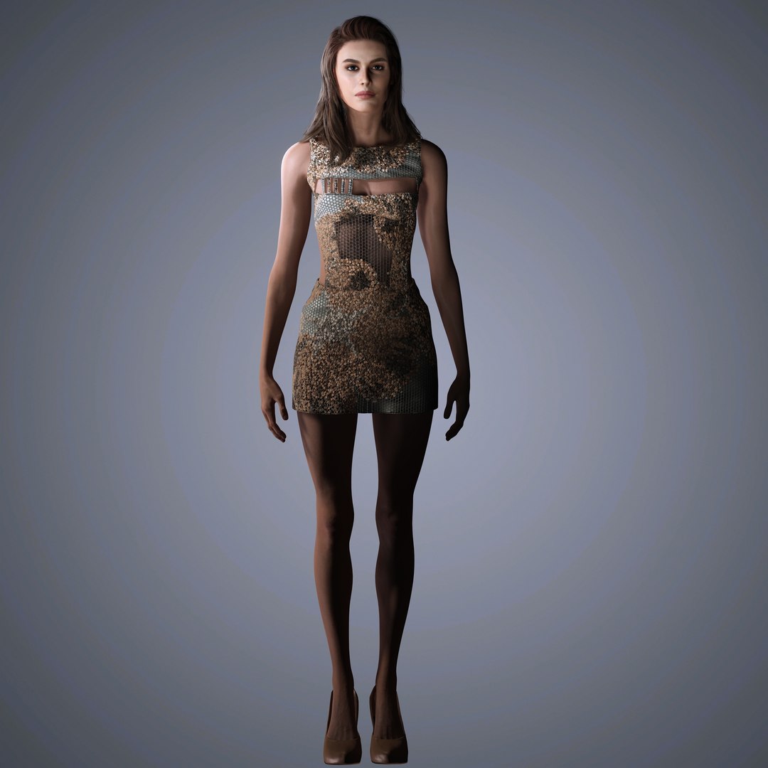 3D Model Kaia Gerber Character 3D Model Low Poly - TurboSquid 2319221